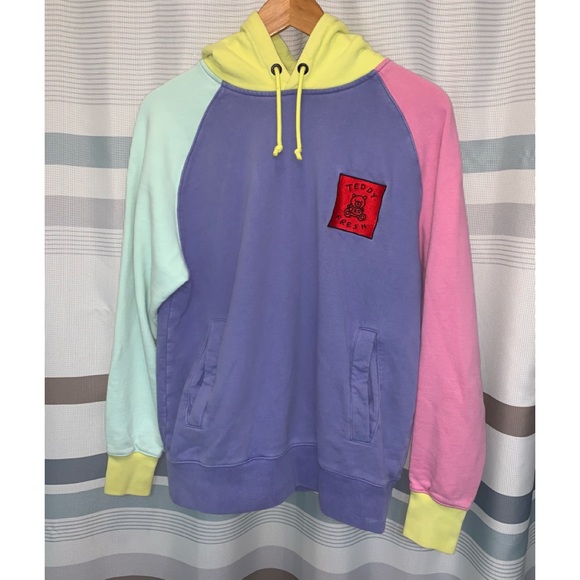 Teddy Fresh | Shirts | Teddy Fresh Ted Color Block Hoodie | Poshmark
